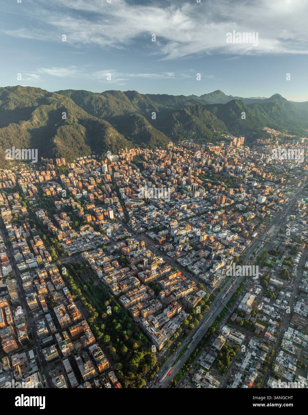 Aerial view of urban cityscape in Bogota, Colombia Stock Photo - Alamy