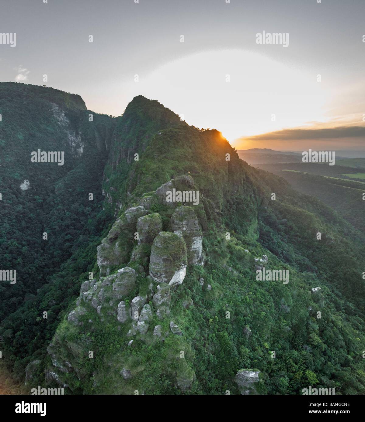 Aerial view of Canyon Guajar, San Juan de Arama, Meta, Colombia Stock ...