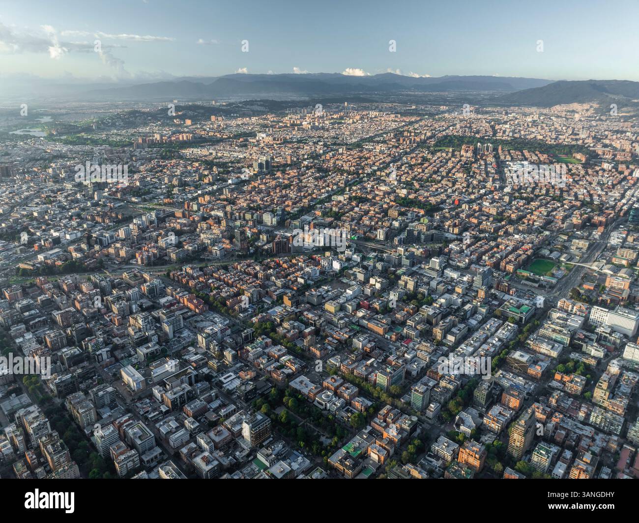 Aerial view of historic downtown Bogota, Colombia Stock Photo - Alamy
