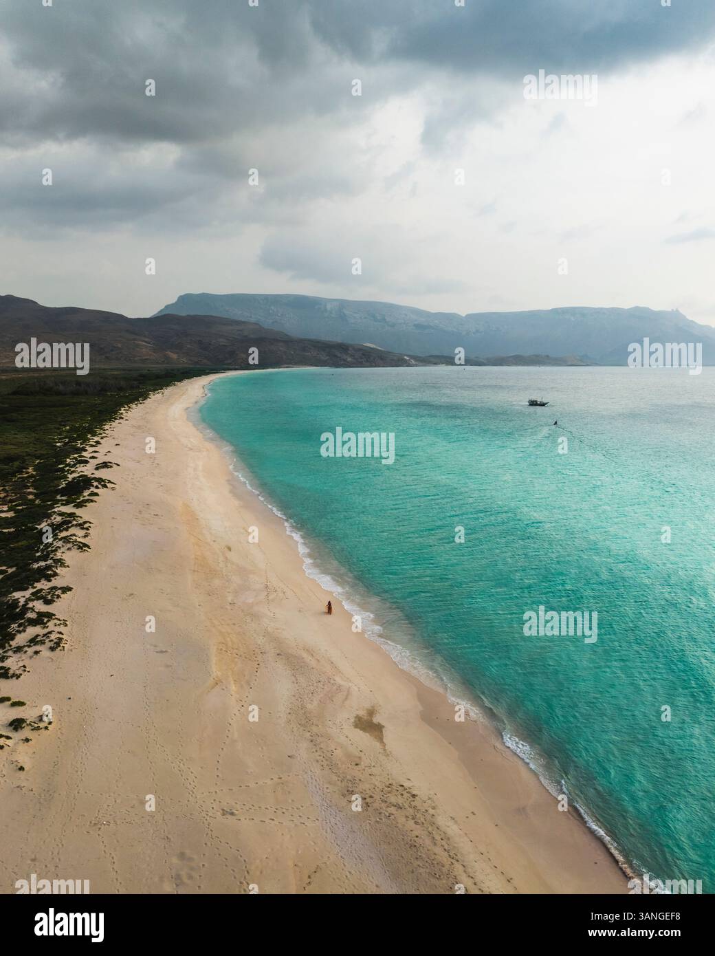 Aerial view of Shoab Beach, Socotra, Yemen Stock Photo - Alamy