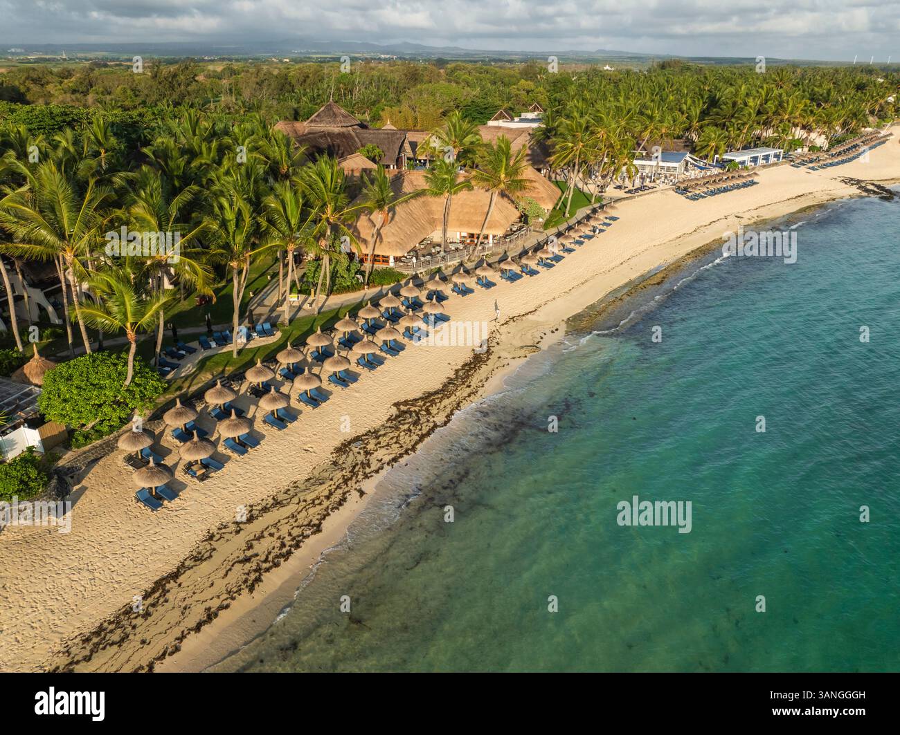 Aerial view of Constance Beach, Flacq, Mauritius Stock Photo - Alamy