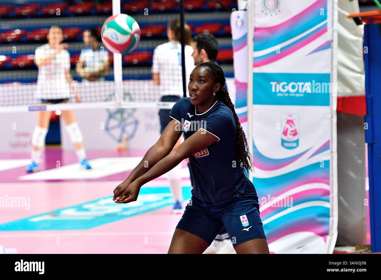 reception of lecco's Princess Atamah during Orocash Picco Lecco vs ...