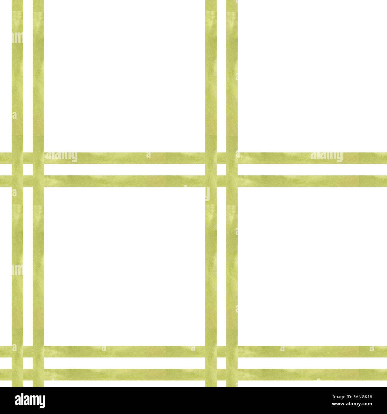 Grass green plaid watercolor seamless pattern. Hand drawn checkered ...