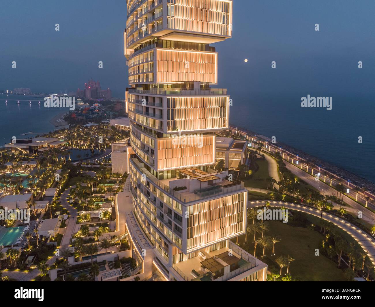 Dubai, UAE - 6 April 2023: Aerial view of Atlantis the Royal hotel on ...