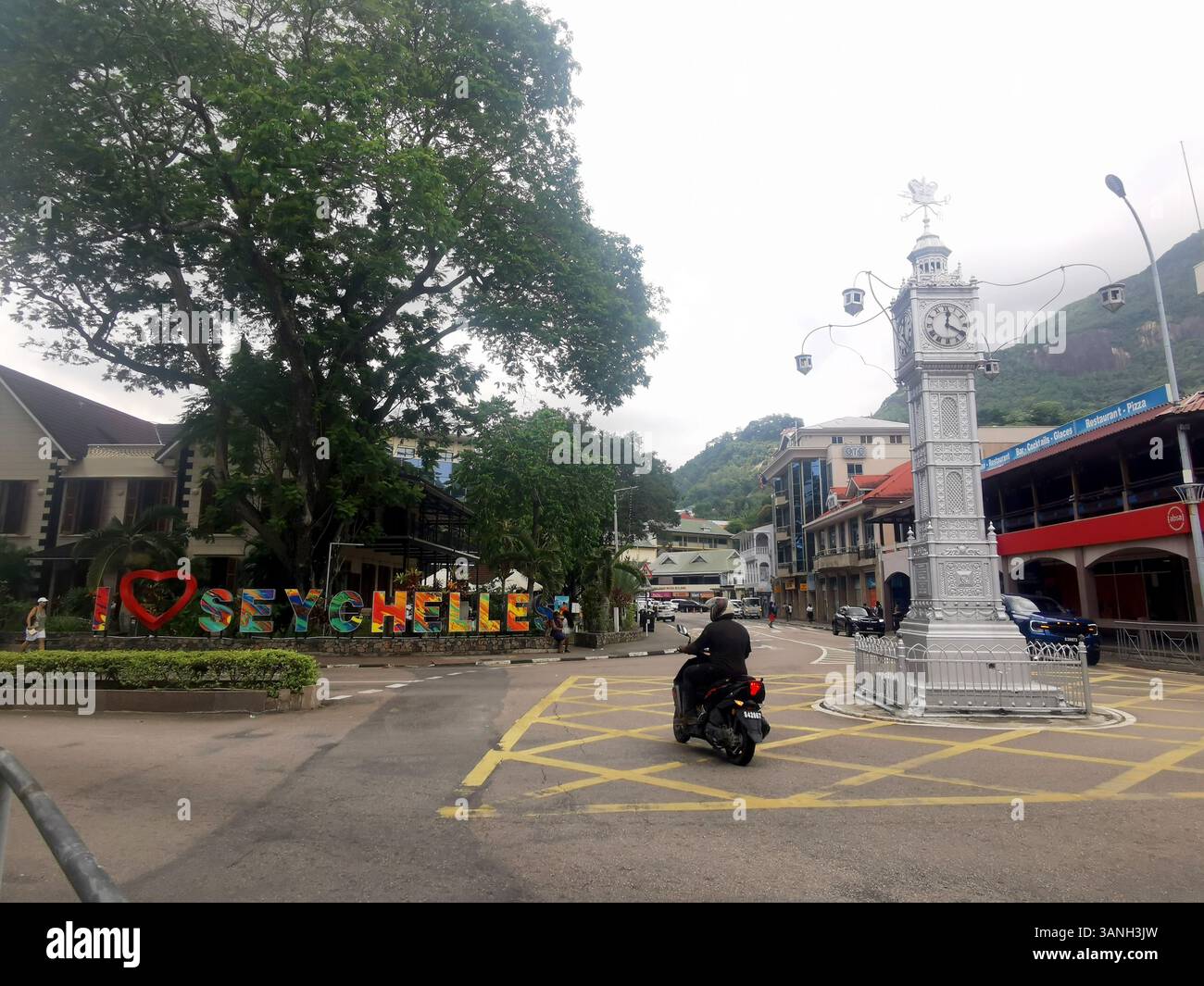 Victoria, Seychelles. 11th Mar, 2025. The historic Victoria Clock Tower ...