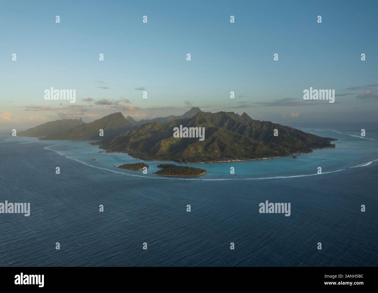 Aerial view of Moorea Island, French Polynesia Stock Photo - Alamy