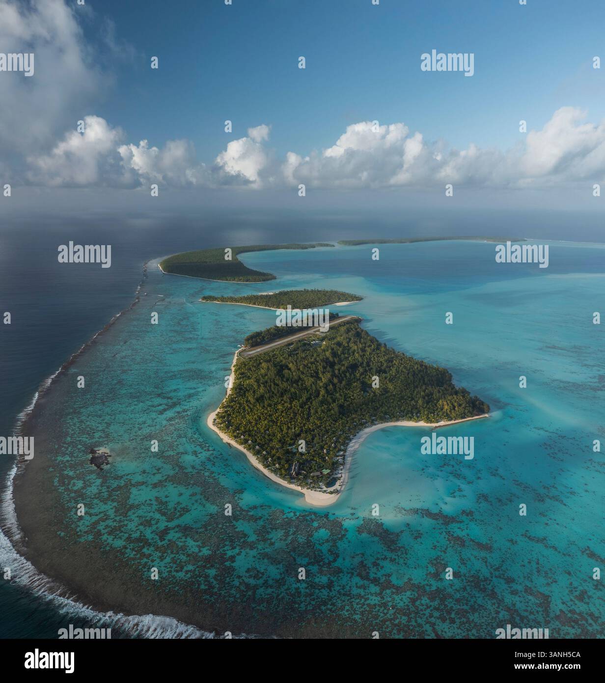 Aerial view of Onetahi island, French Polynesia Stock Photo - Alamy