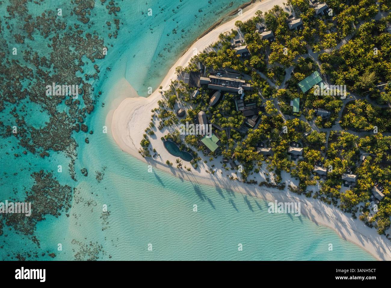 Aerial view of Onetahi island, French Polynesia Stock Photo - Alamy