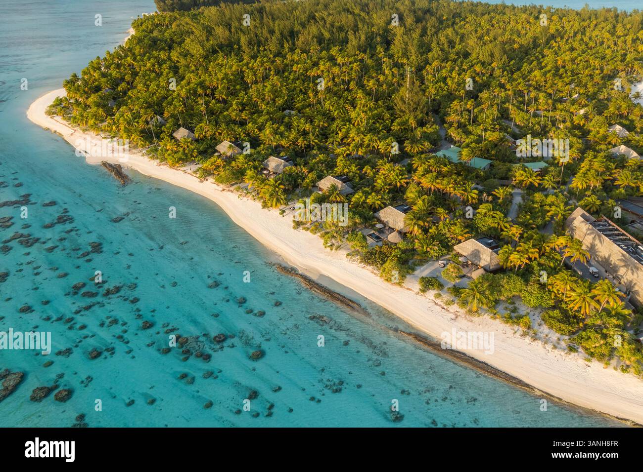 Aerial view of Onetahi island, French Polynesia Stock Photo - Alamy