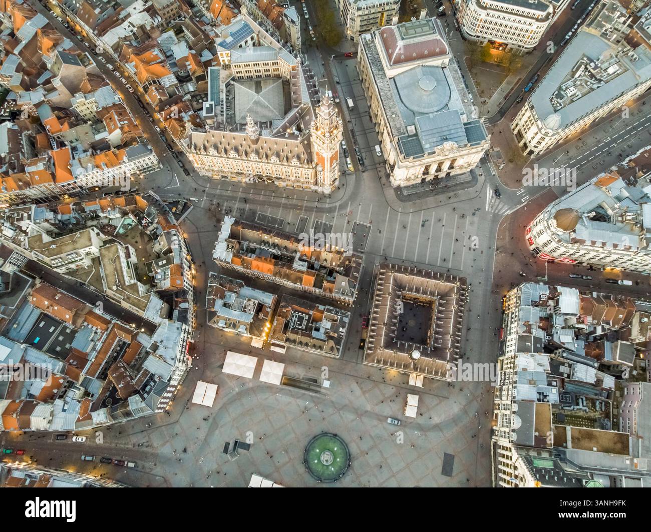 Aerial view of Lille historical downtown in France Stock Photo - Alamy
