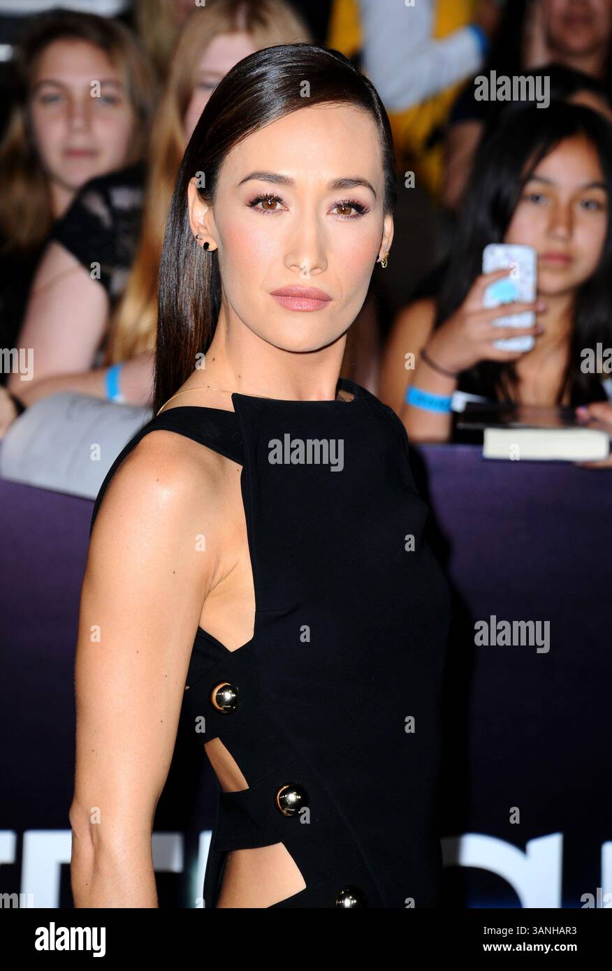 Maggie Q at the premiere of 'Divergent' at the Regency Bruin Theatre in ...