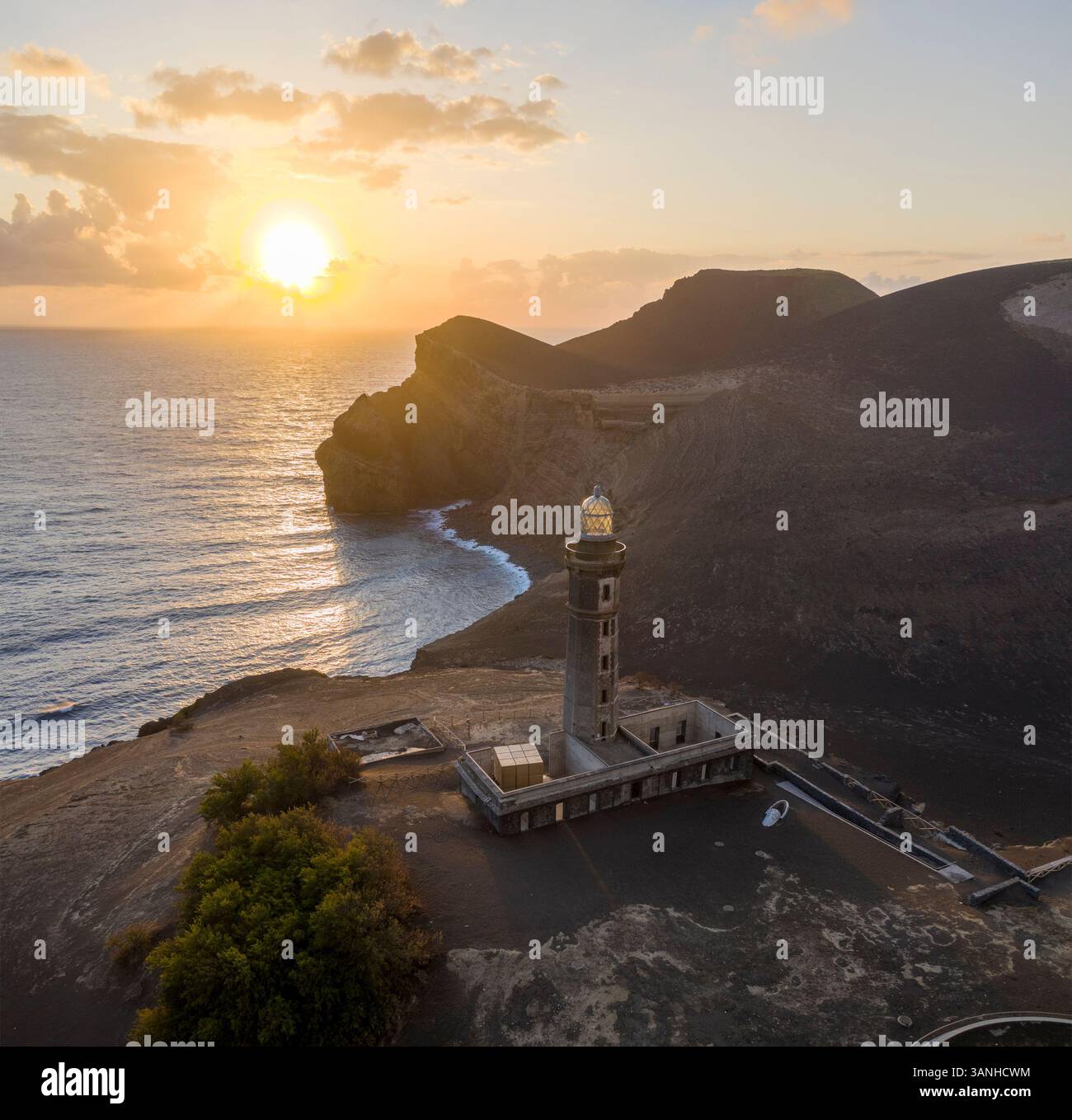 Aerial view beautiful capelinhos coast hi-res stock photography and ...