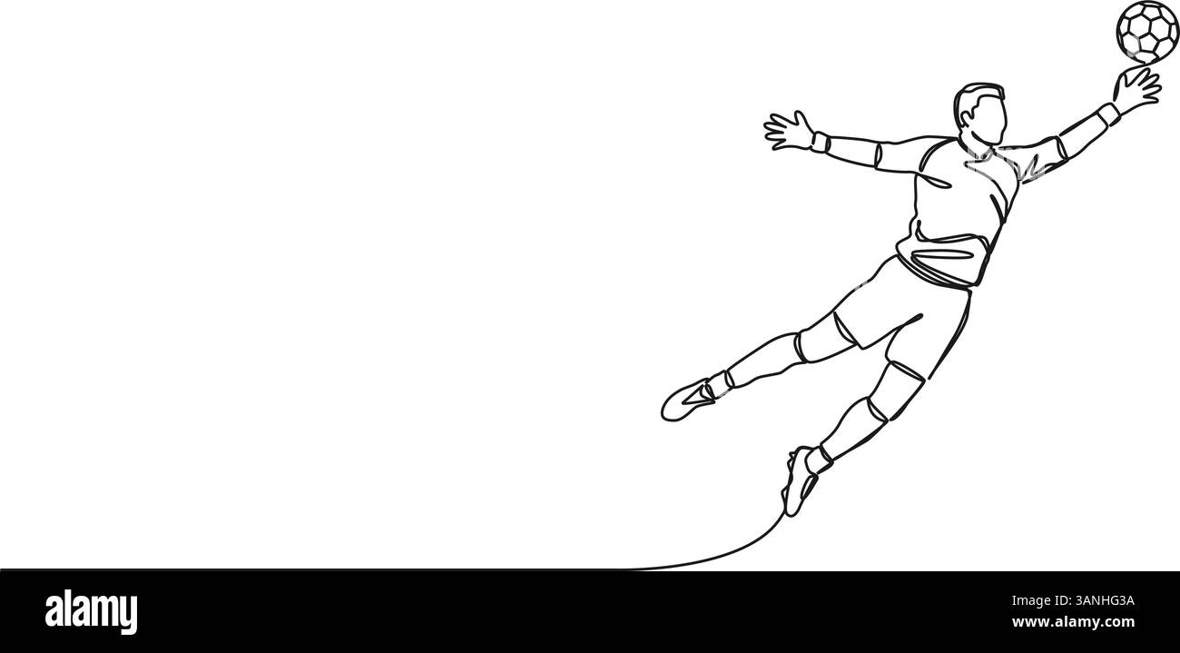 Soccer player drawing Black and White Stock Photos & Images - Alamy