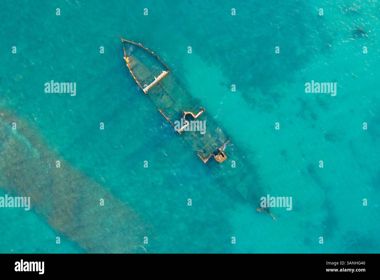 Aerial view of a ship wreck near Port Louis, Mauritius Stock Photo - Alamy