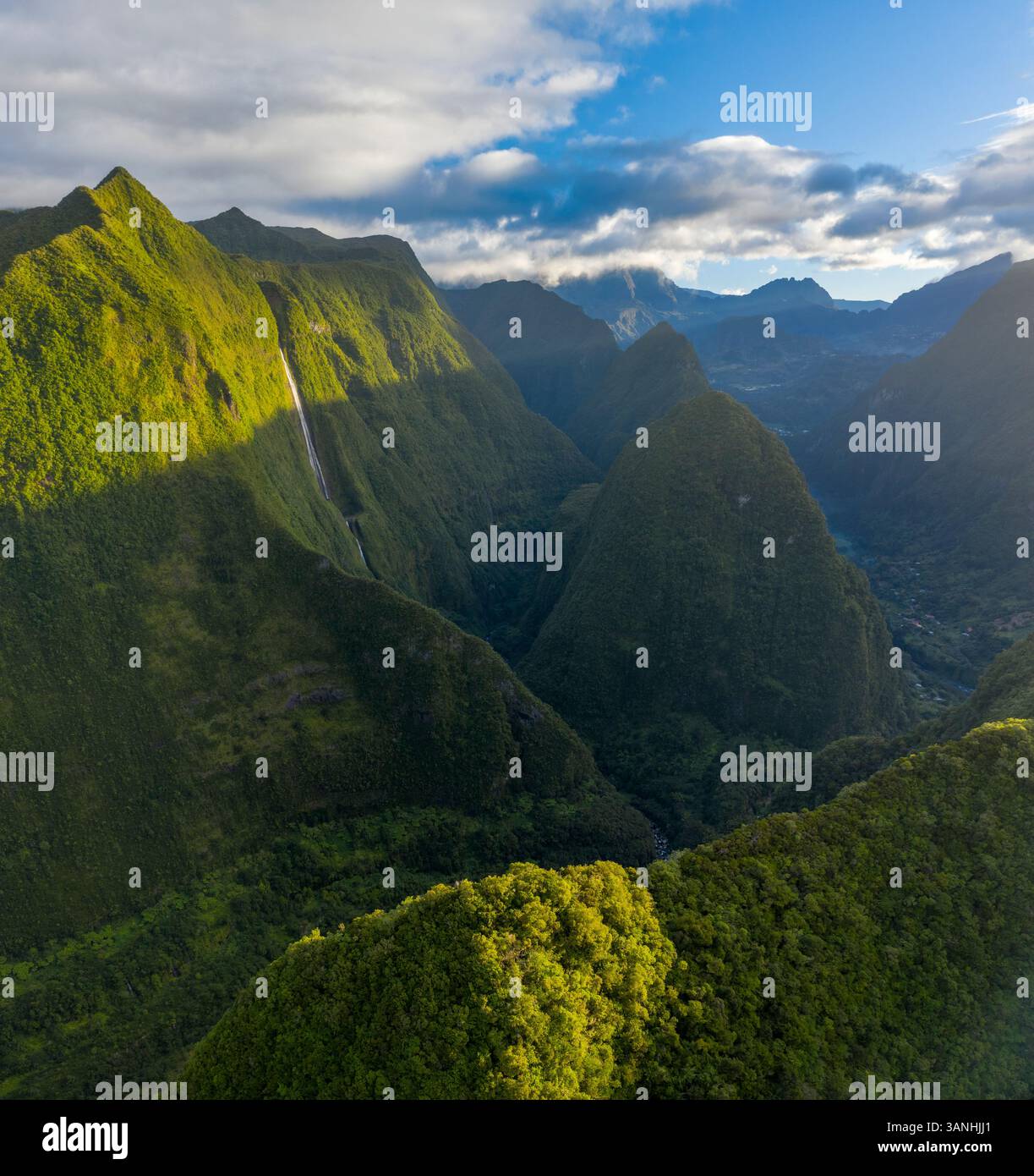 Aerial view beautiful waterfall among hi-res stock photography and ...