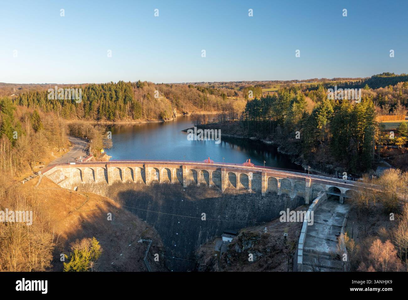 Aerial view lake robertville in hi-res stock photography and images - Alamy