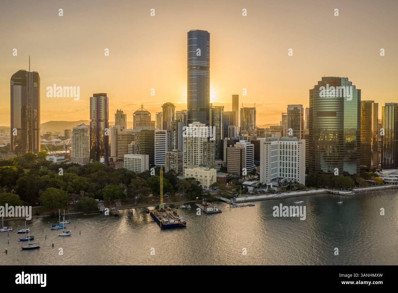 Brisbane aerial hi-res stock photography and images - Alamy