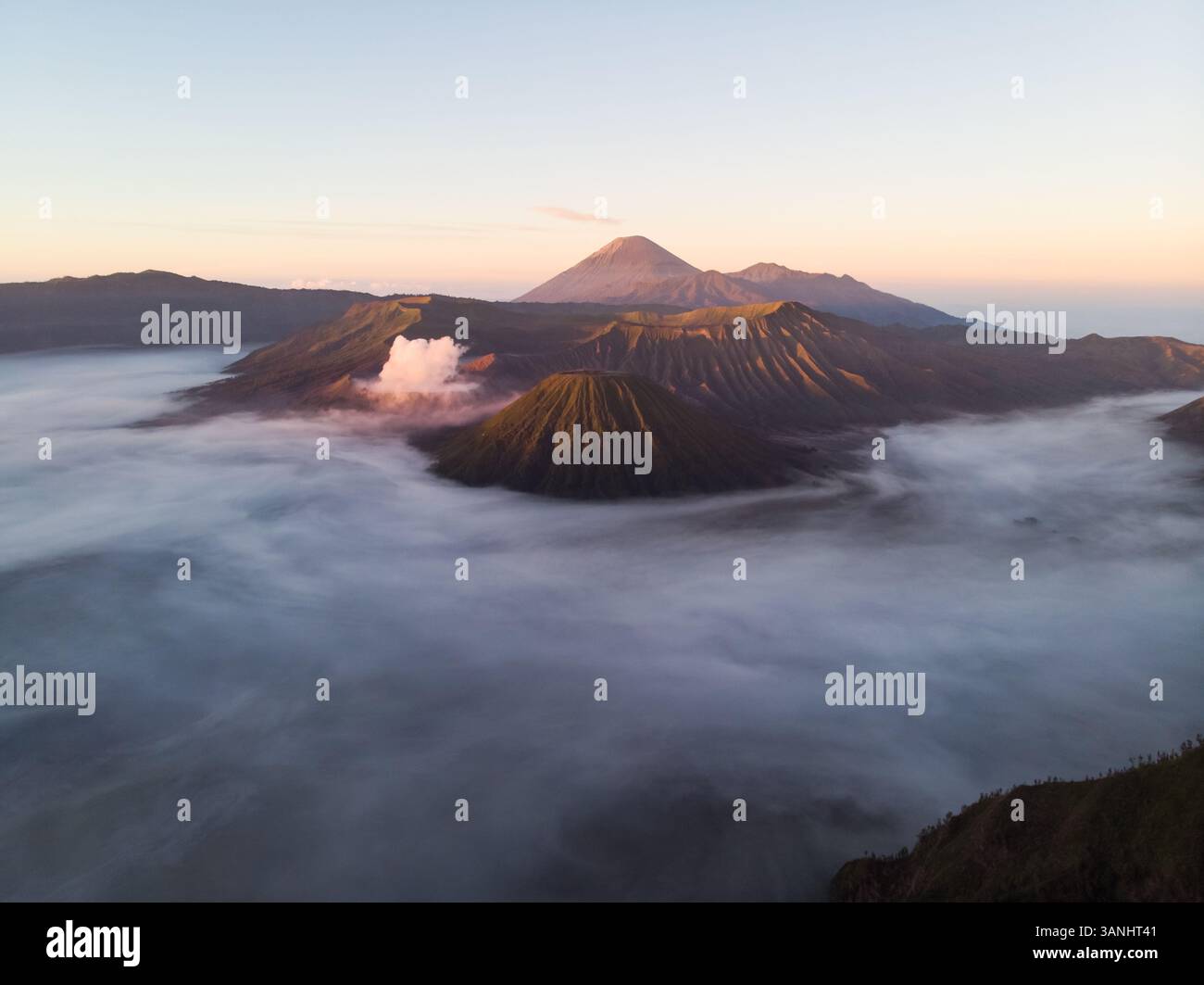 Aerial view of Bromo volcano in Indonesia Stock Photo - Alamy