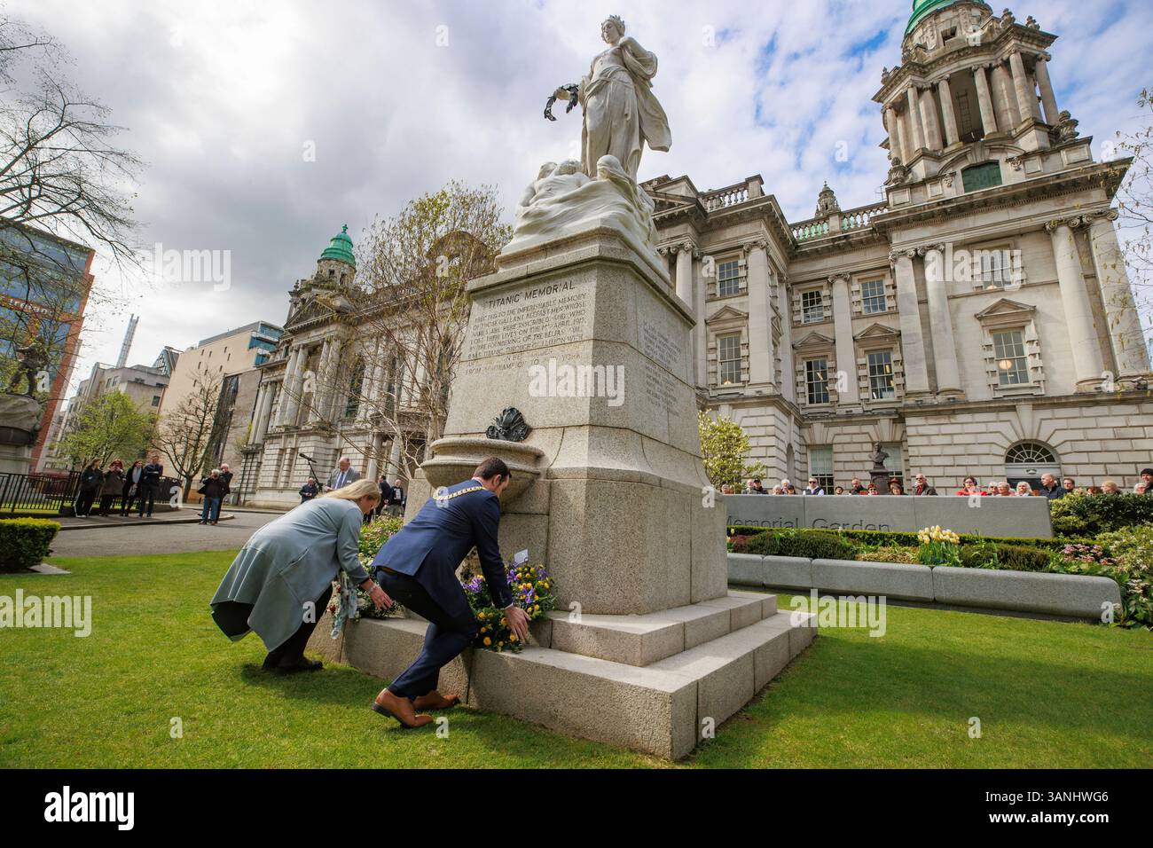 Lord Mayor of Belfast, Councillor Micky Murray (right) and Ms Susie ...
