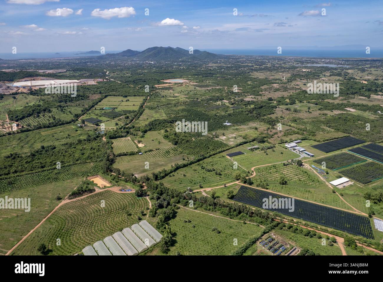 Aerial view of countryside, Kep province, Cambodia Stock Photo - Alamy