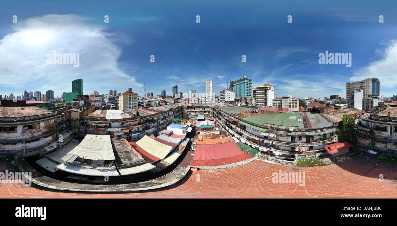 Aerial view of urban skyline with beautiful buildings and scenic ...