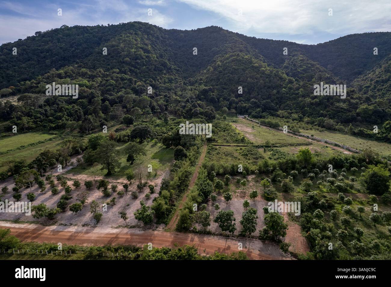 Aerial view of countryside, Kep province, Cambodia Stock Photo - Alamy
