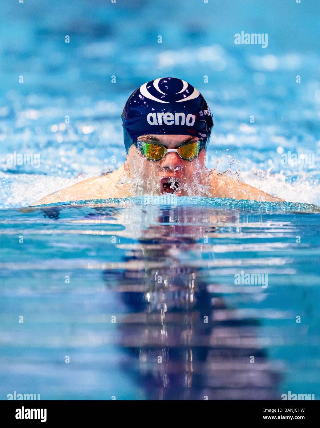 LONDON, UNITED KINGDOM. 15 April, 25. Bruce Dee of Northampton competes ...