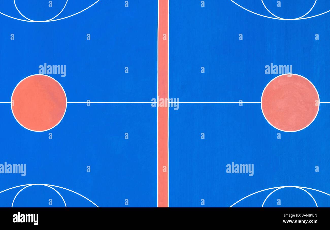 Aerial view of a basketball court, Lipscomb Park, Florida, United ...