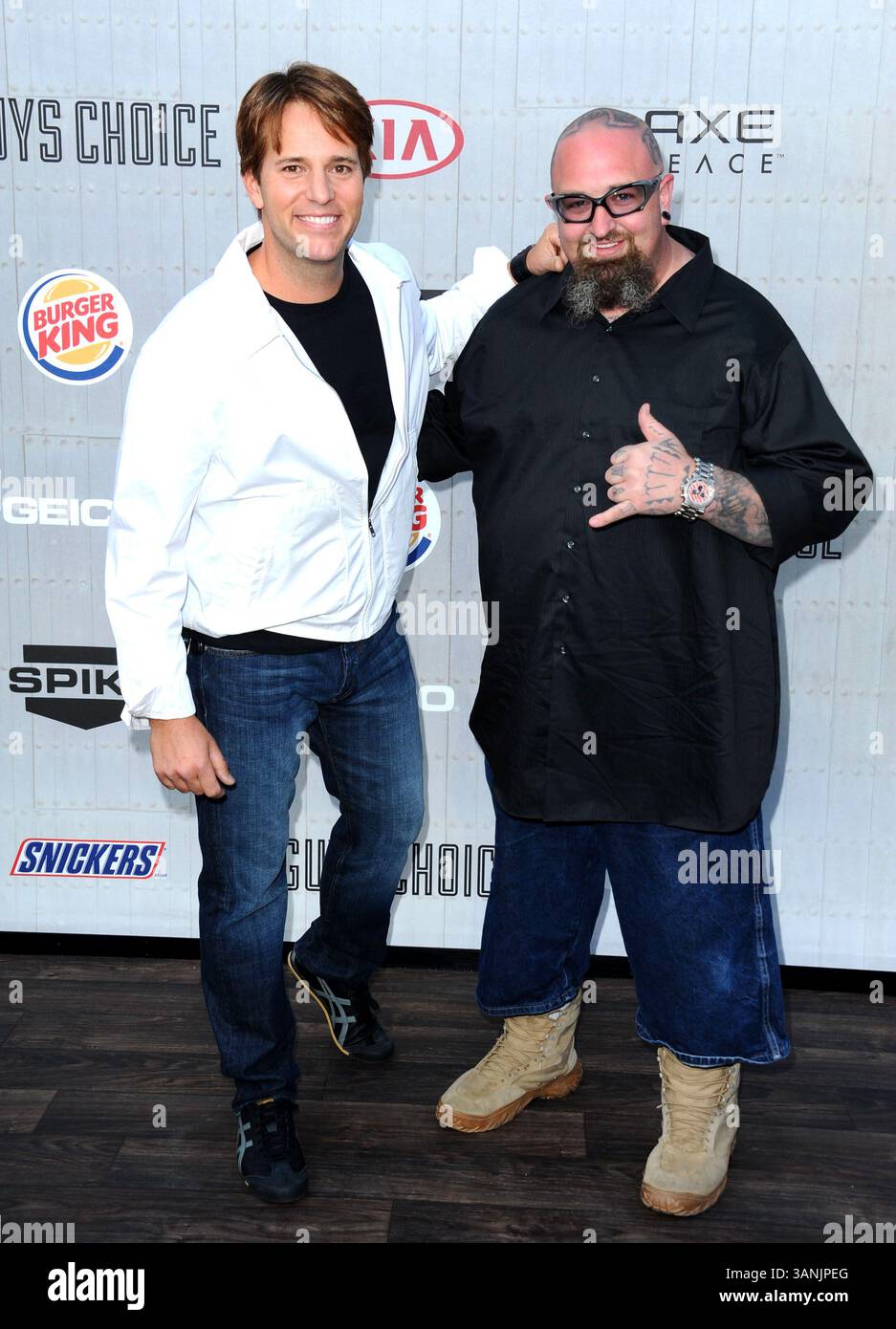 Alan Haff and Ton Jones arriving at the Spike TV's 'Guys Choice' Awards ...