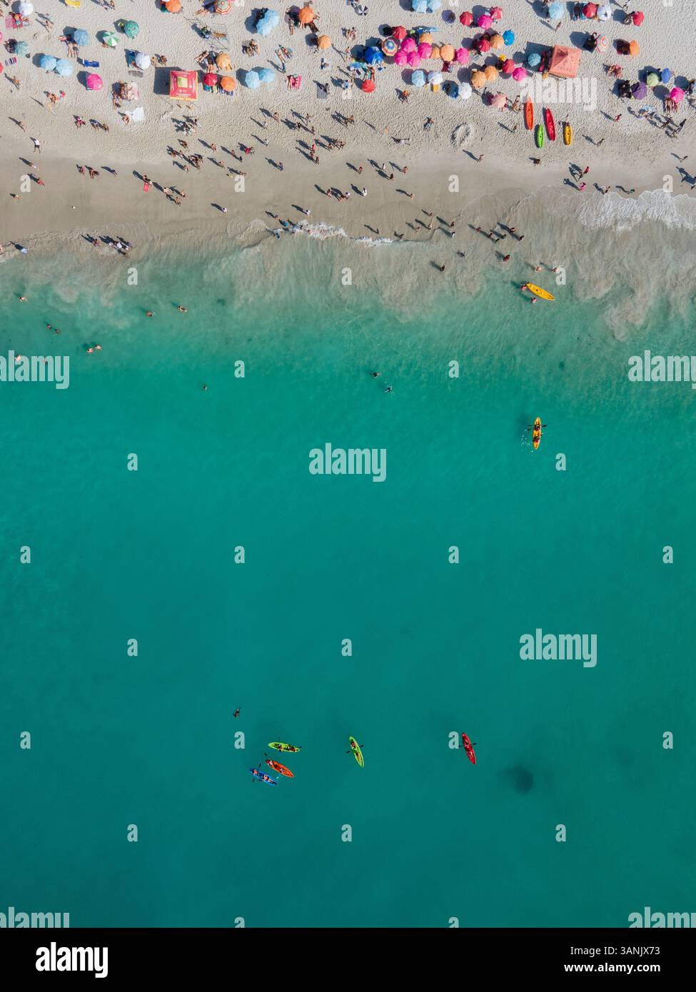 Aerial view of Clifton 4th pristine beach with white sand and blue ...