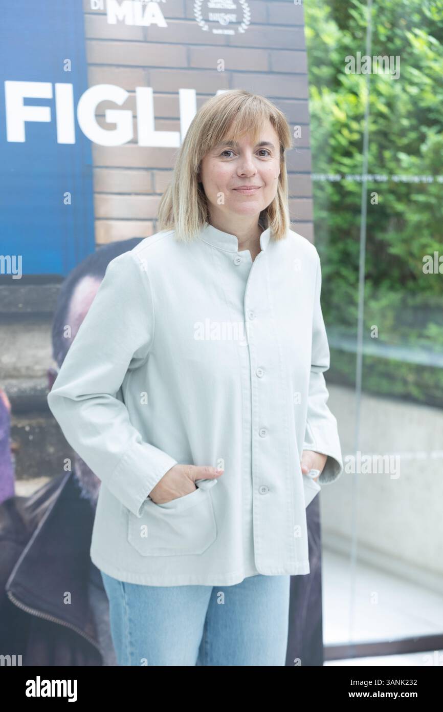 Actress Michela Cescon attends the photocall of the film "Una Figlia ...