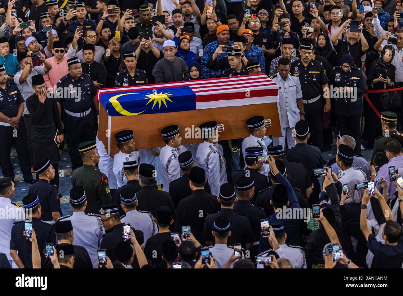 Kuala Lumpur, Selangor, Malaysia. 15th Apr, 2025. Members of the Malaysian Armed Forces carry ...