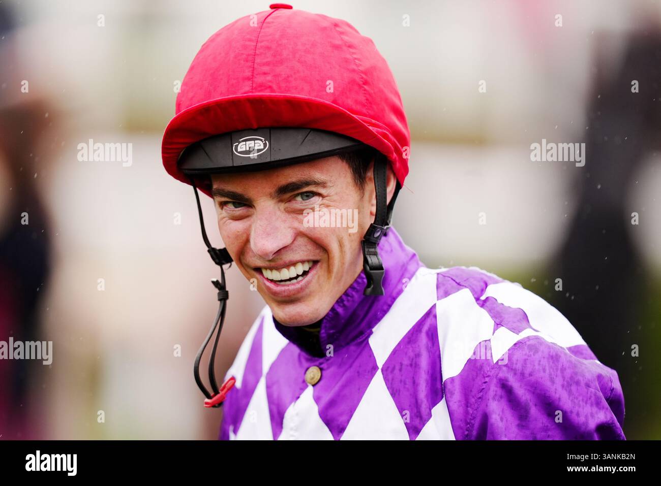 Jockey James Doyle at Newmarket Racecourse. Picture date: Tuesday April ...