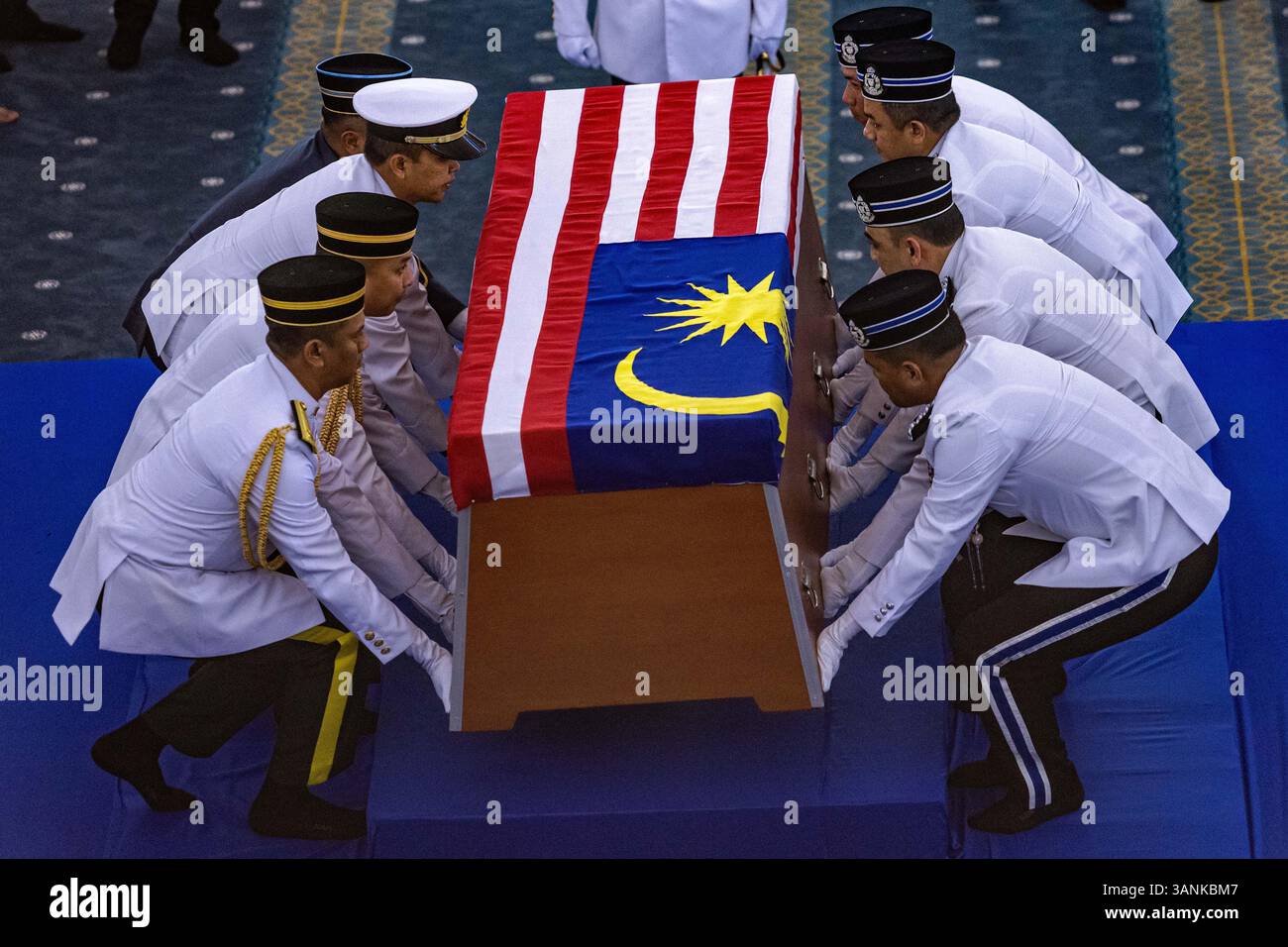 Kuala Lumpur, Selangor, Malaysia. 15th Apr, 2025. Members of the Malaysian Armed Forces carry ...
