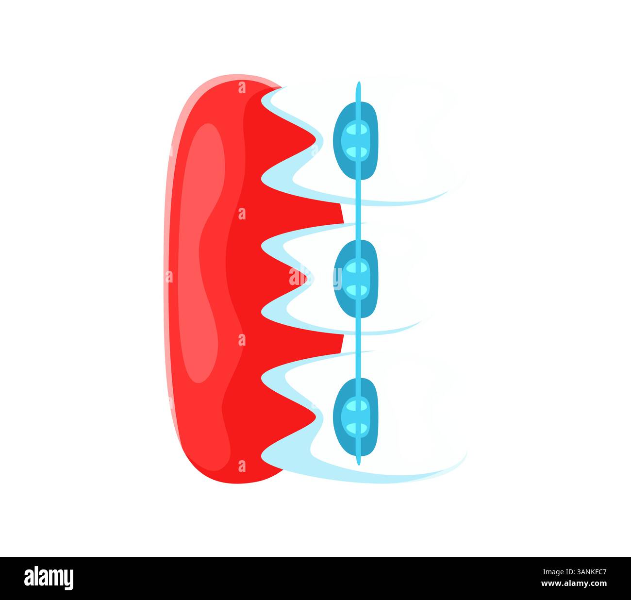 Medicine cartoon font dental braces letter E. Hospital cartoon English ...