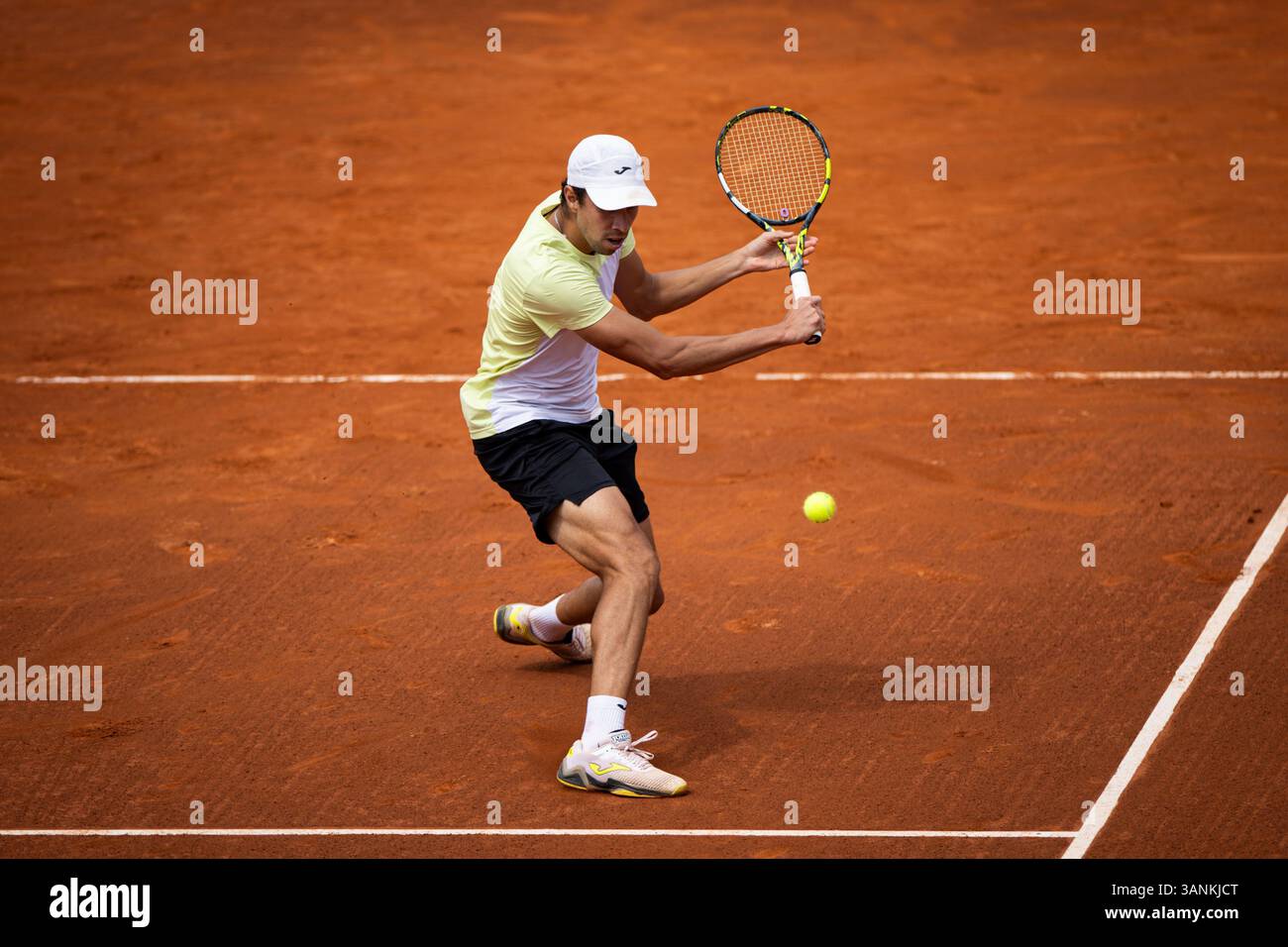 Daniel Elahi Galan of Colombia against Casper Ruud of Norway during ...