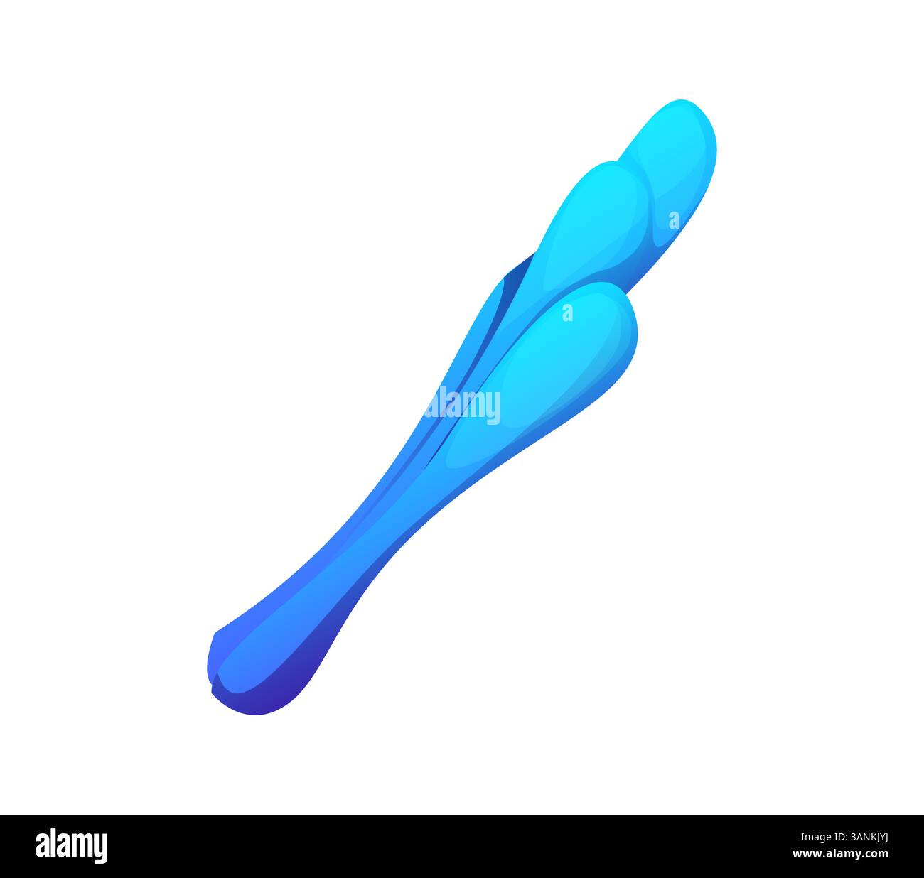 Cartoon underwater font seaweed punctuation slash sign. Aquatic life ...