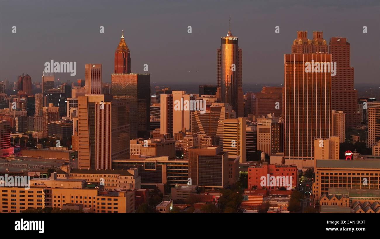 Atlanta, United States - 31 January 2025: Aerial view of vibrant ...