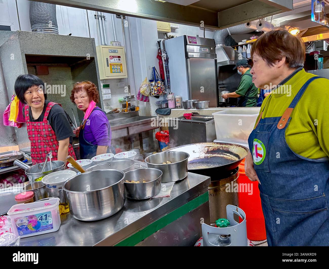 Taipei, Taiwan, Group people, Local Taiwanese Women employees Working ...