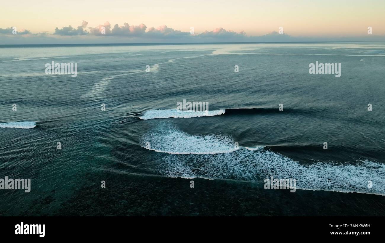 Tranquil aerial view gentle ocean hi-res stock photography and images ...