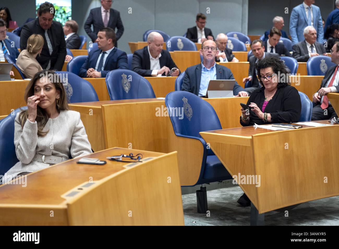 DEN HAAG - Caroline van der Plas (BBB) prior voting after the weekly ...