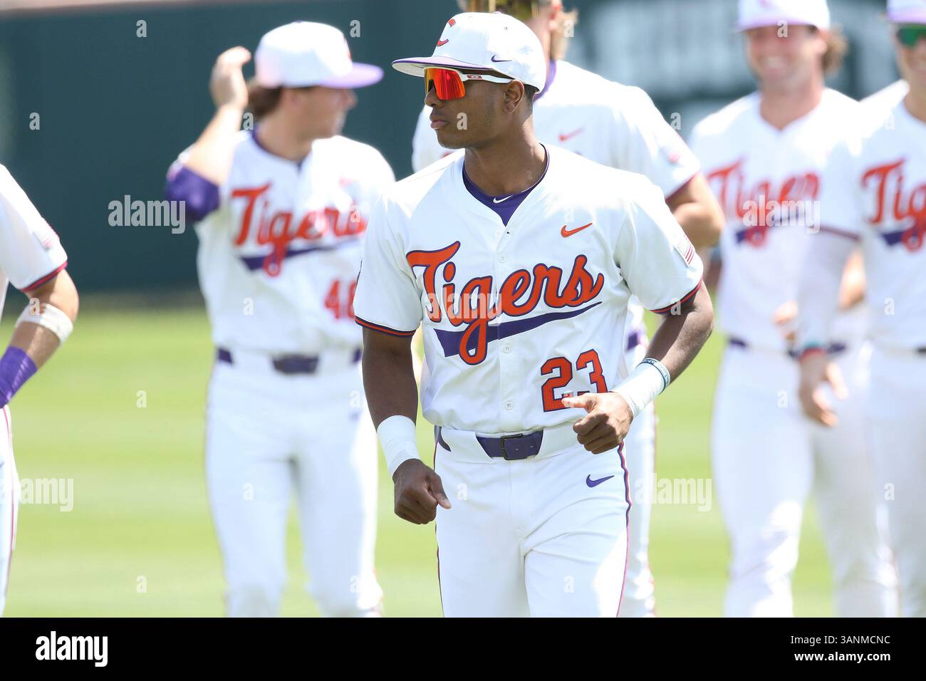 CLEMSON, SC - APRIL 13: Clemson Tigers infielder Jarren Purify (23 ...