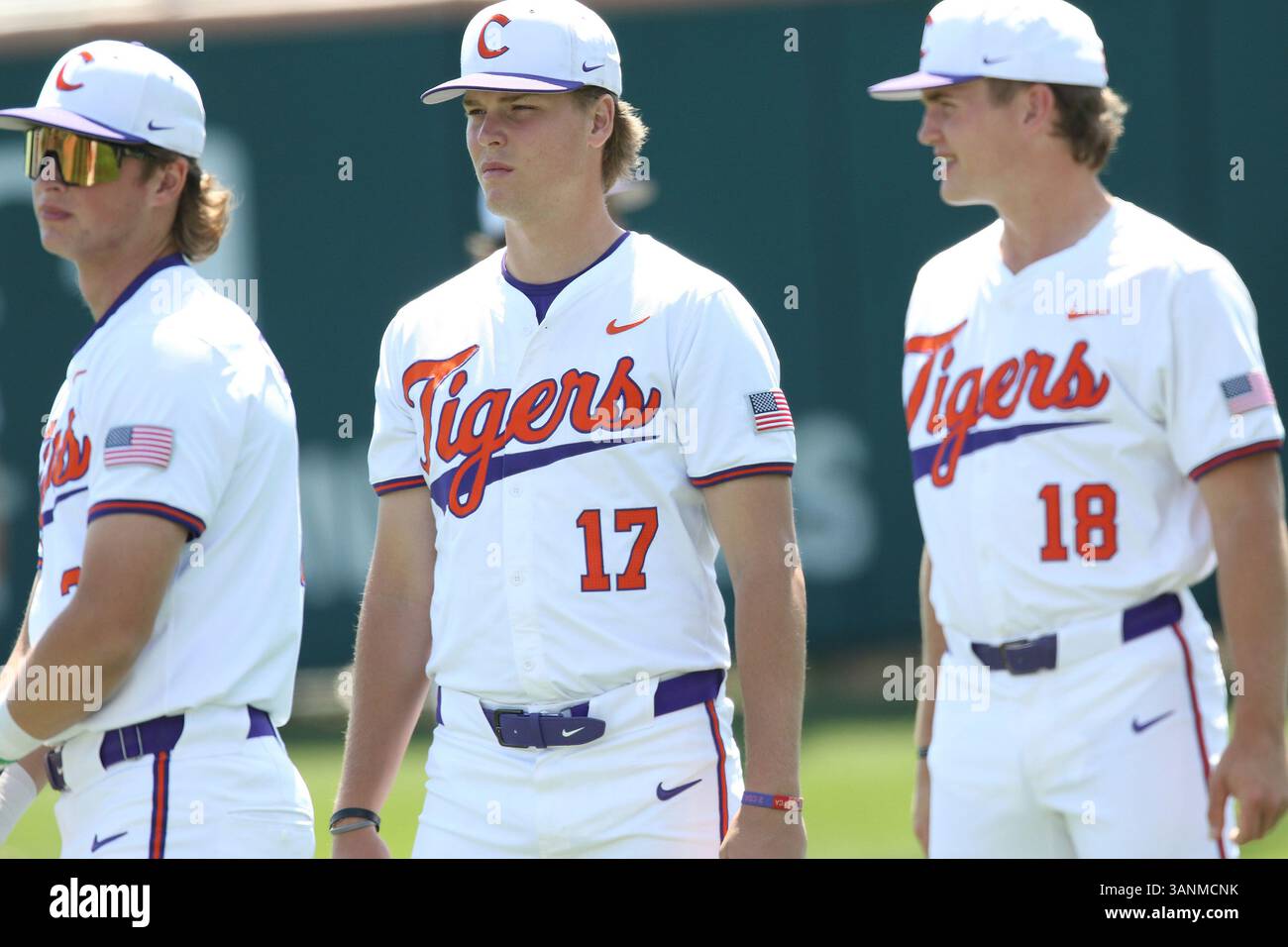 CLEMSON, SC - APRIL 13: Clemson Tigers infielder Josh Castellani (17 ...