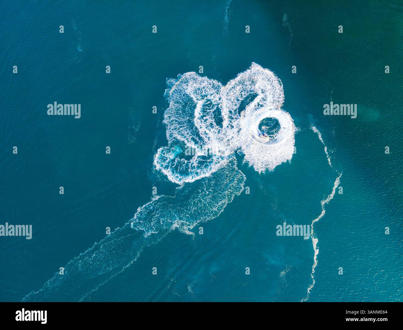 Aerial view of jet ski on Adriatic sea in Vrsi, Croatia Stock Photo - Alamy