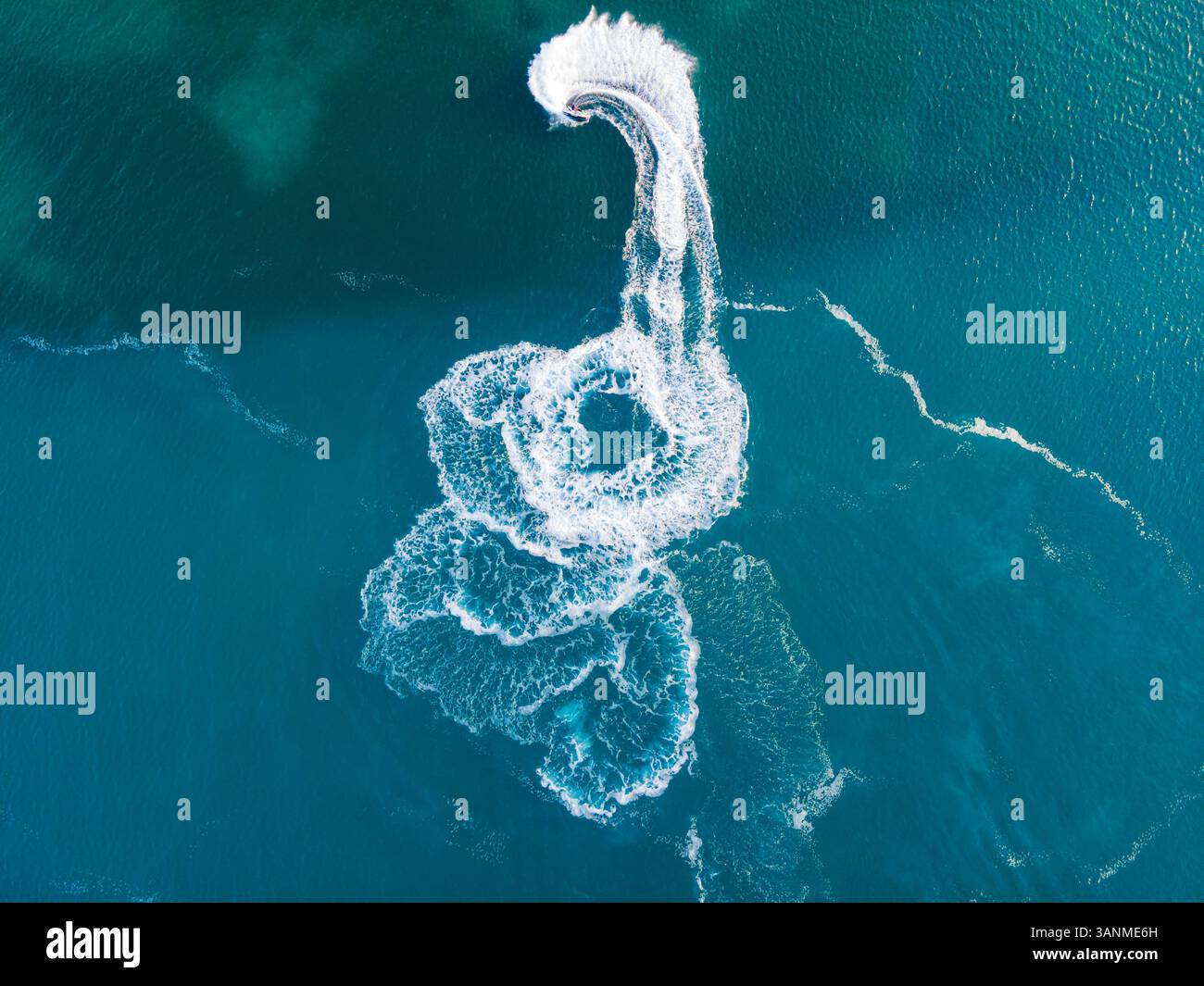 Aerial view of jet ski on Adriatic sea in Vrsi, Croatia Stock Photo - Alamy