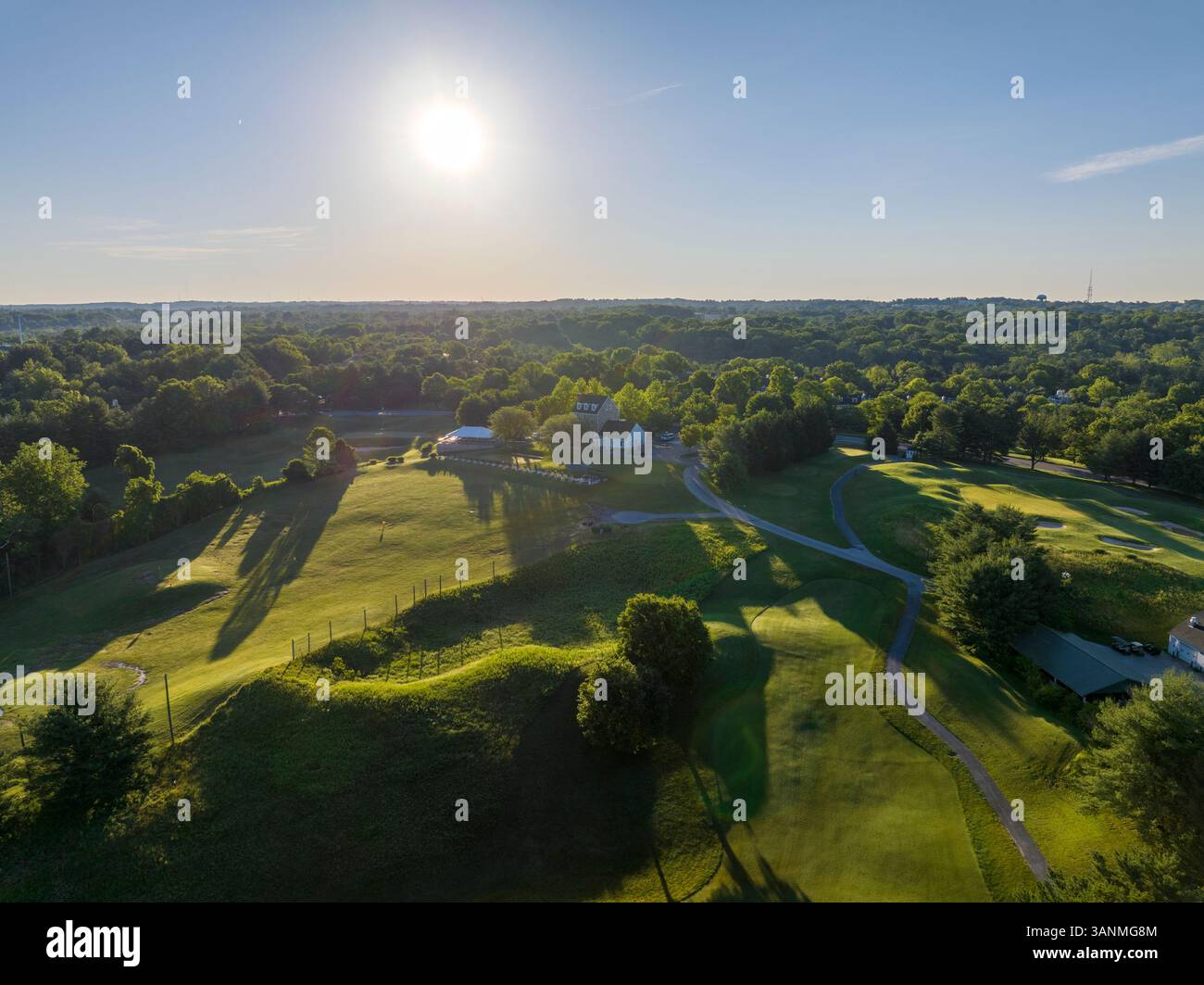 Aerial view of Fairway Hills Golf Course, Columbia, Maryland, United ...