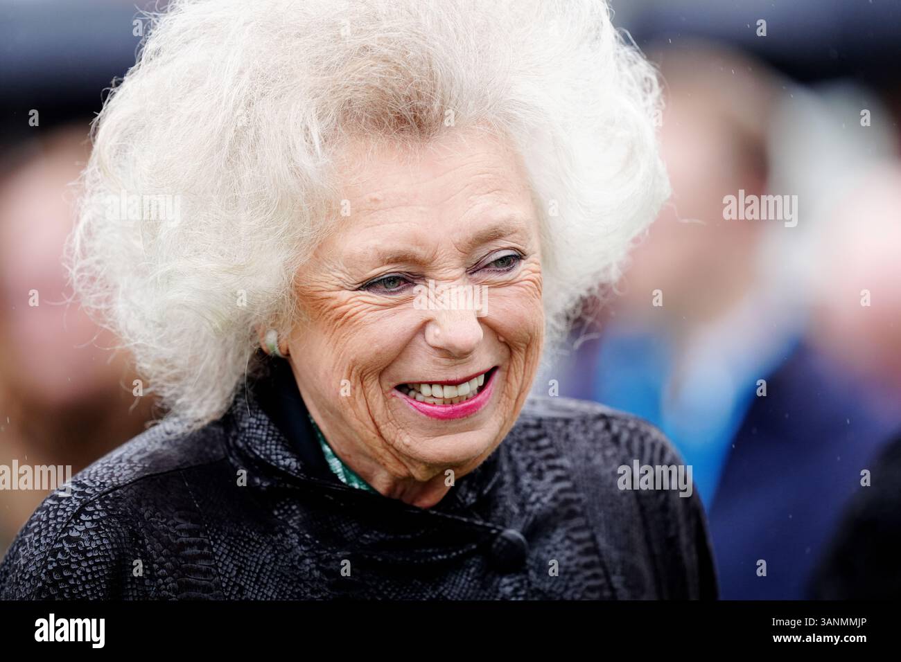 Swedish businesswoman Kirsten Rausing at Newmarket Racecourse. Picture ...