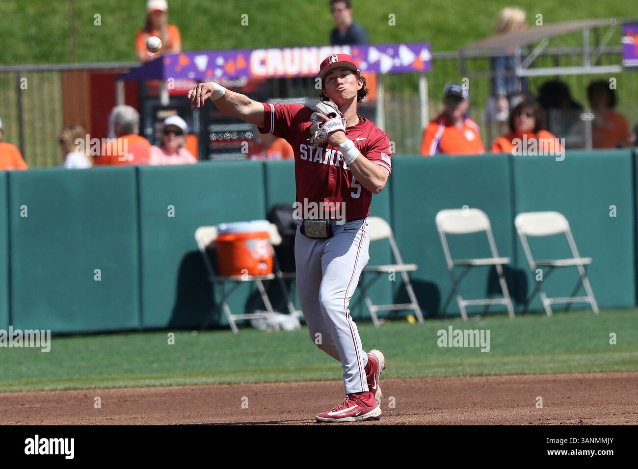 CLEMSON, SC - APRIL 13: Stanford Cardinal infield Trevor Haskins (5 ...