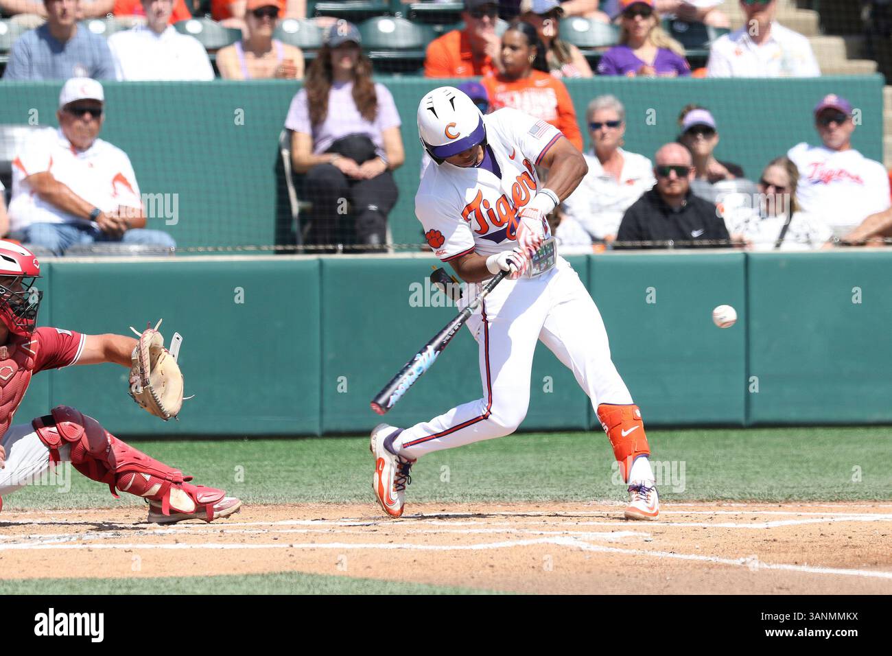 CLEMSON, SC - APRIL 13: Clemson Tigers infielder Jarren Purify (23 ...