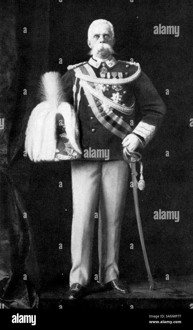 This 1898 portrait of King Umberto I, created by an unknown artist ...